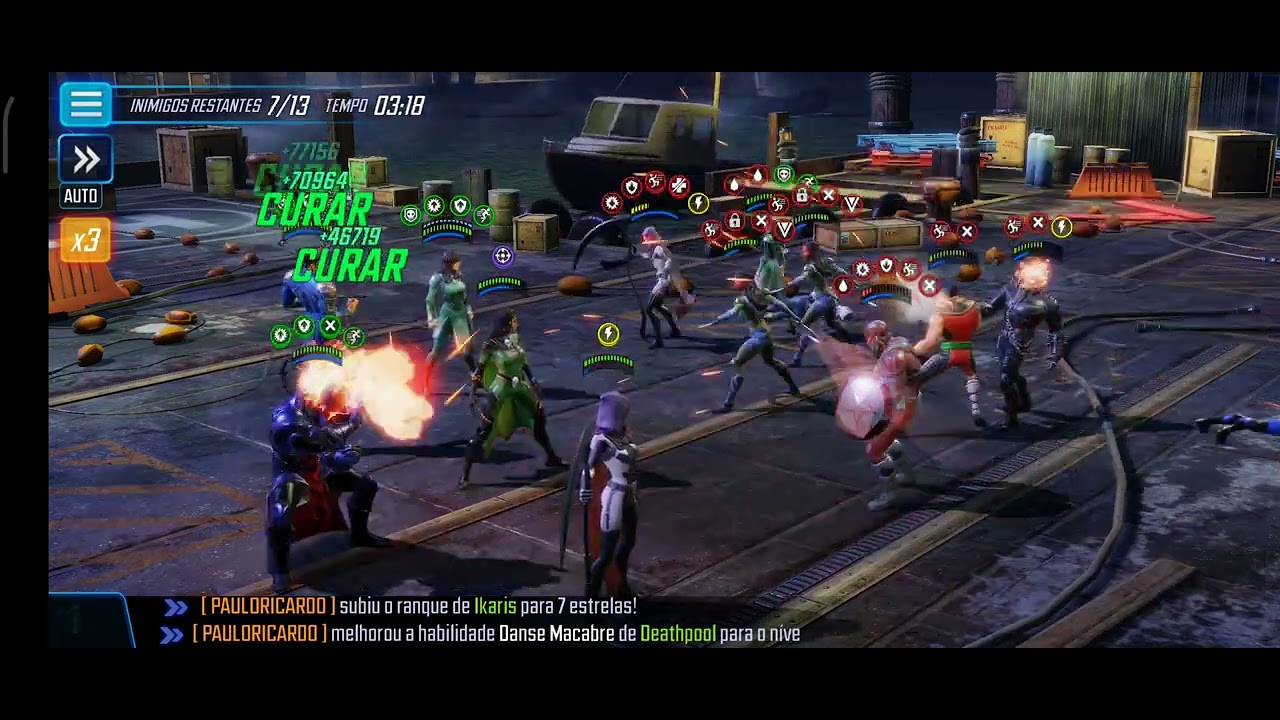 Marvel Striker Force. Incursão Assalto 1. Nodo Místico 1 Jogando no ...
