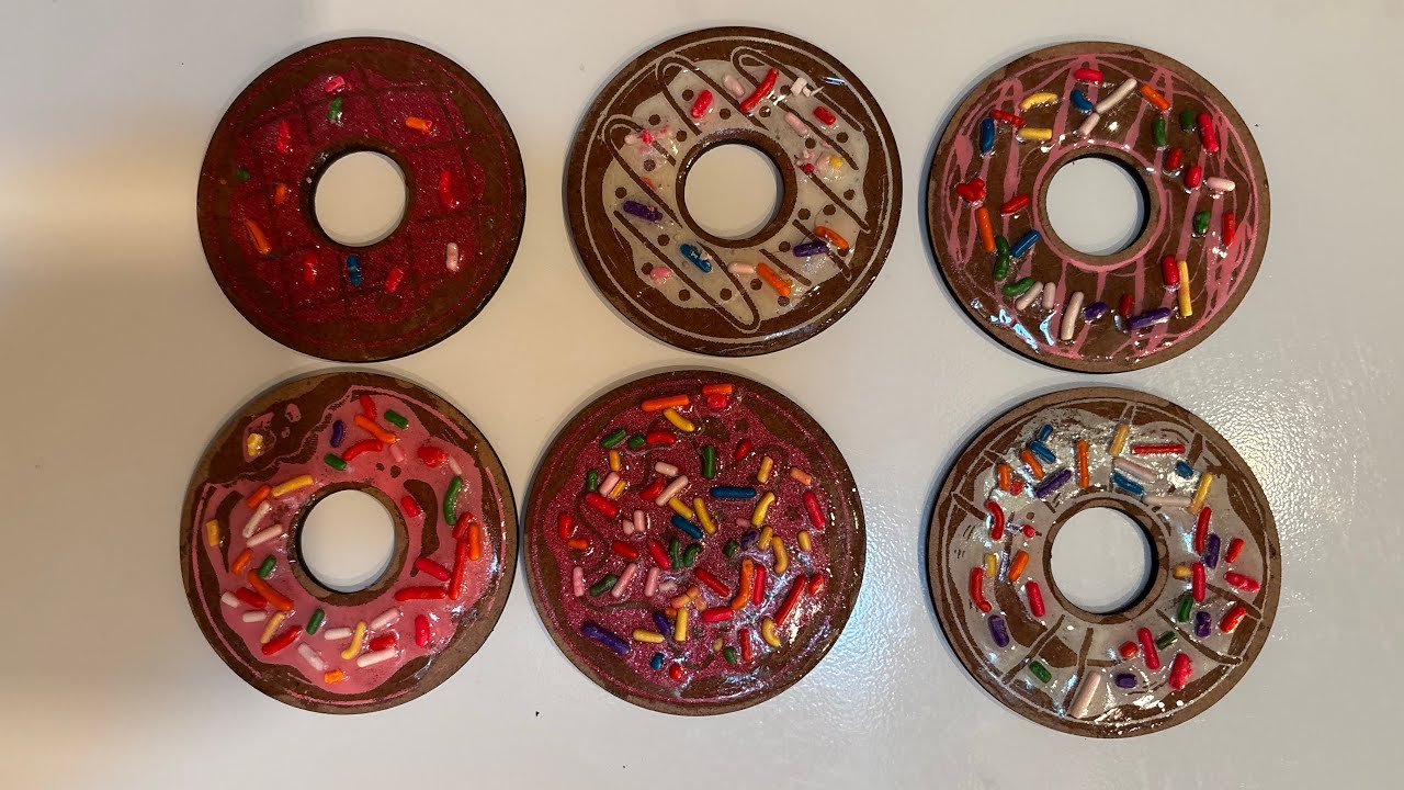 Donut Resin Magnets with Dollar Tree Sprinkles - DIY - YouTube
