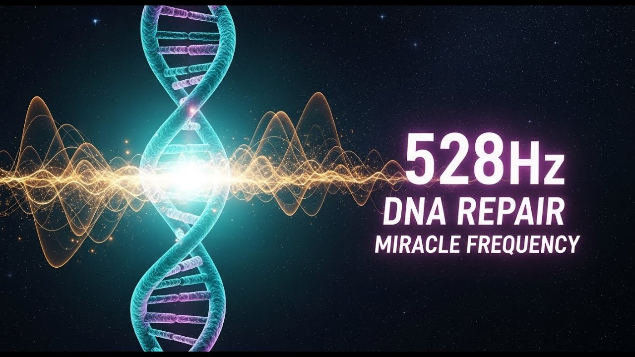 528Hz Healing Meditation Frequency | DNA Repair Sleep Music for Stress ...