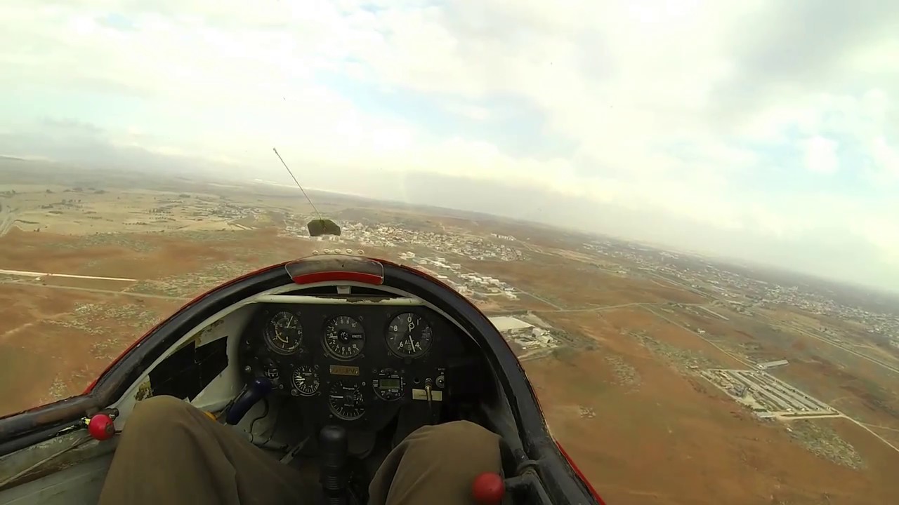 K13 glider Hanger Flight, Mammari, Cyprus. Oct 2014 - YouTube