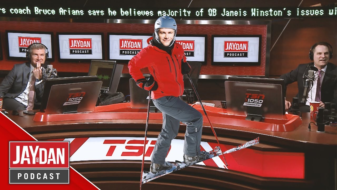 Dan goes skiing for the first time in S2, E24 of the Jay and Dan ...