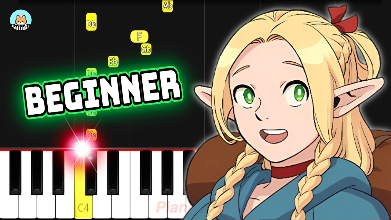 Dungeon Meshi OP - "Sleep Walking Orchestra" - BEGINNER Piano Tutorial ...