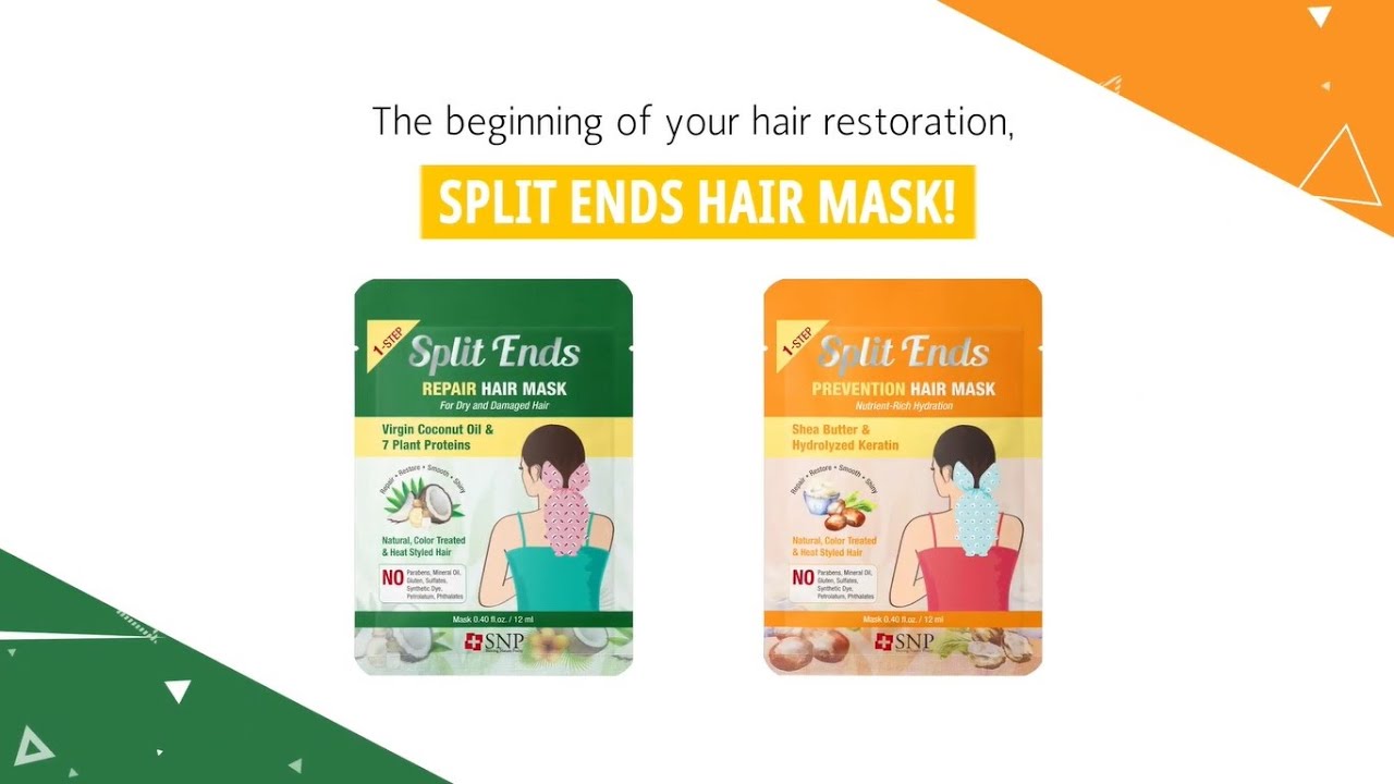 SNP SPLIT ENDS HAIR MASK - Dòng mặt nạ chăm sóc tóc - YouTube