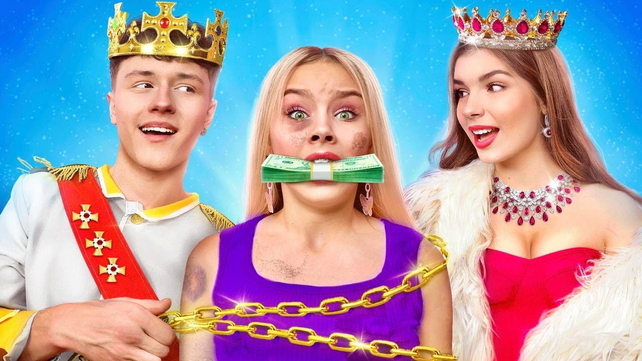 Poor Girl in a Royal Family! Rich Princess vs Poor Princess - YouTube