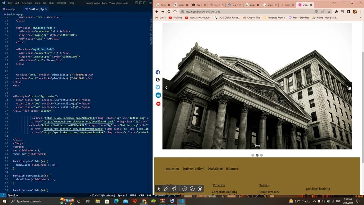 How To Make Slideshow In Javascript Youtube