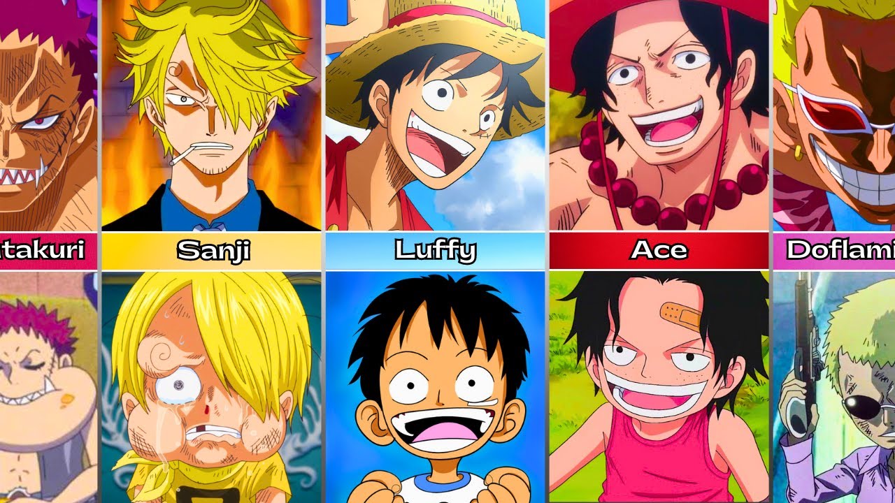 Childrens Version of One Piece Characters - YouTube