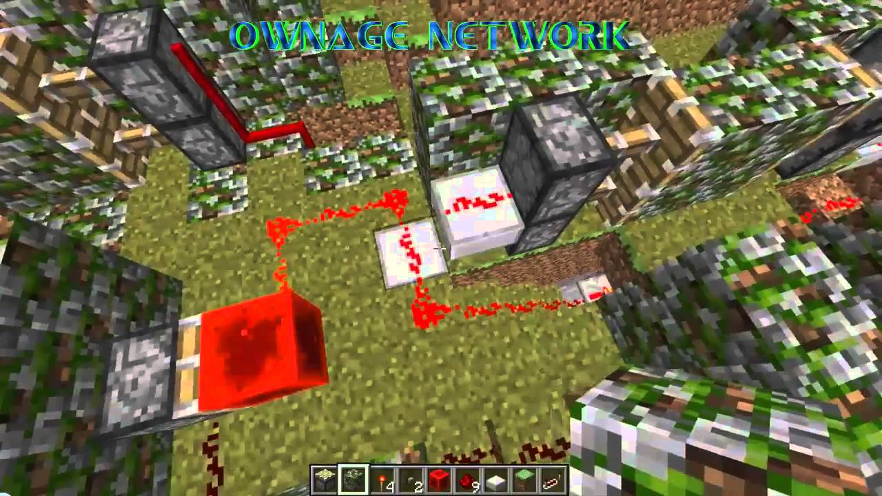 Minecraft Redstone Tutorial | How To Make A 2x2 Piston Door. - YouTube