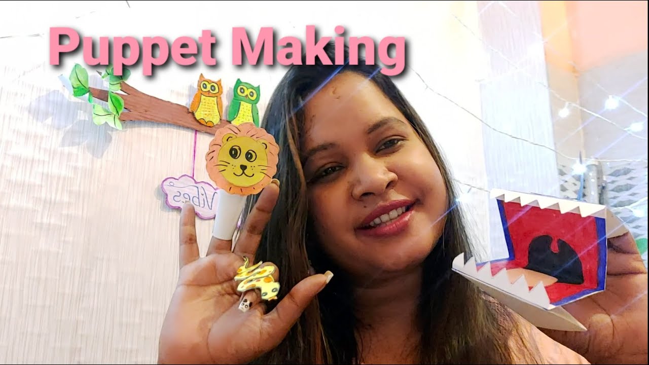 How To Make Hand Puppet / Puppet Making/ Finger Puppet/ Ring Puppet ...