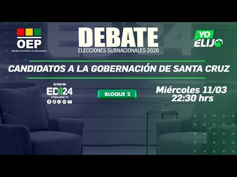 #ED24VIVO | Debate de candidatos a la Alcaldía de Santa Cruz