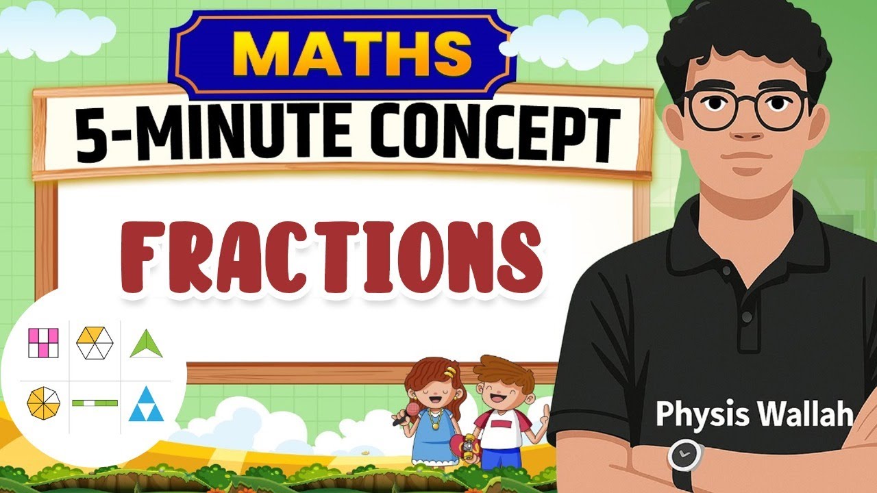 Learn Fractions in 5 mins | Maths For Class 3rd to Class 6th - YouTube