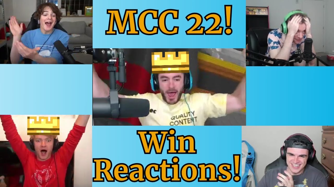 CaptainSparklez's First MCC Win Reactions! (See description for names ...