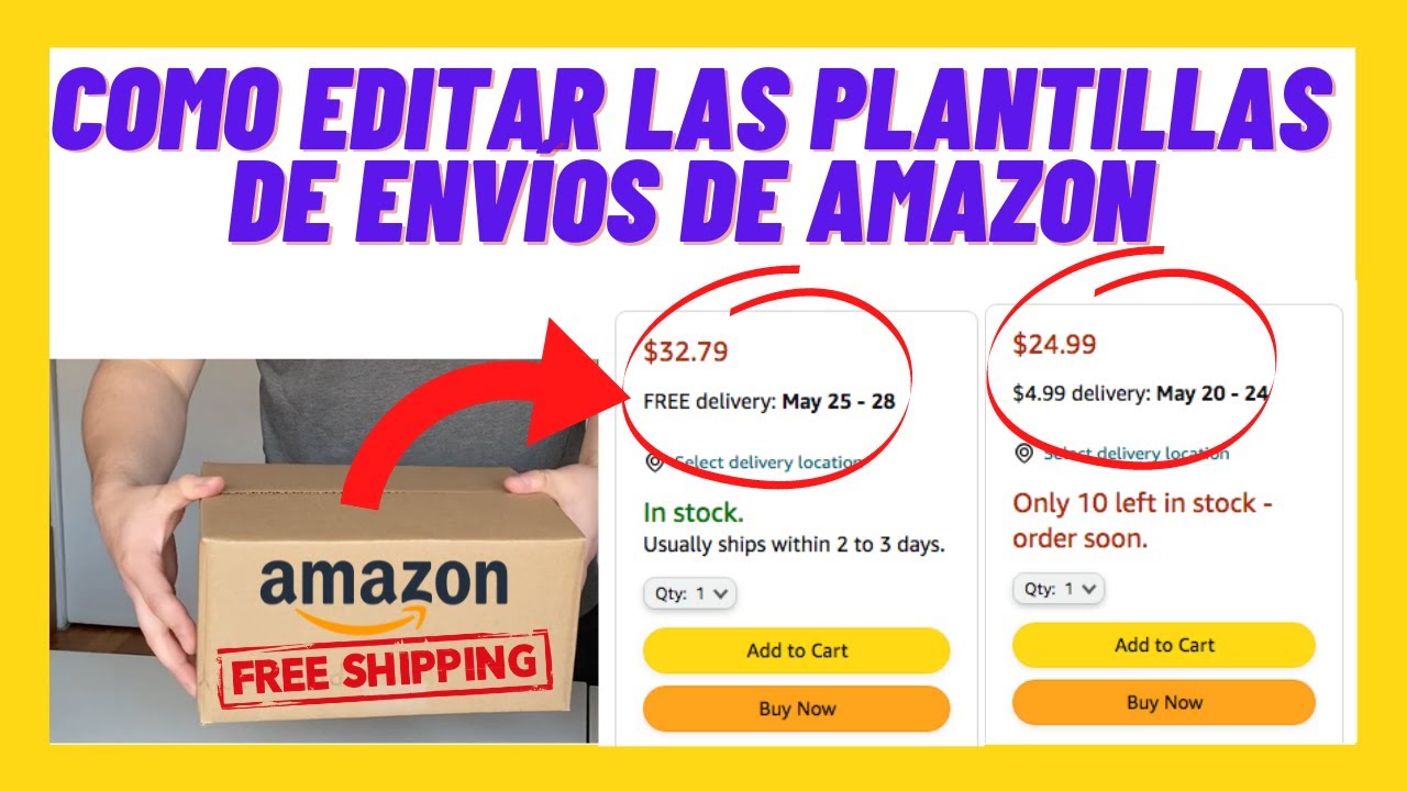 📦Cómo Configurar las Plantillas de ENVÍOS de Amazon [ Como Vender en ...