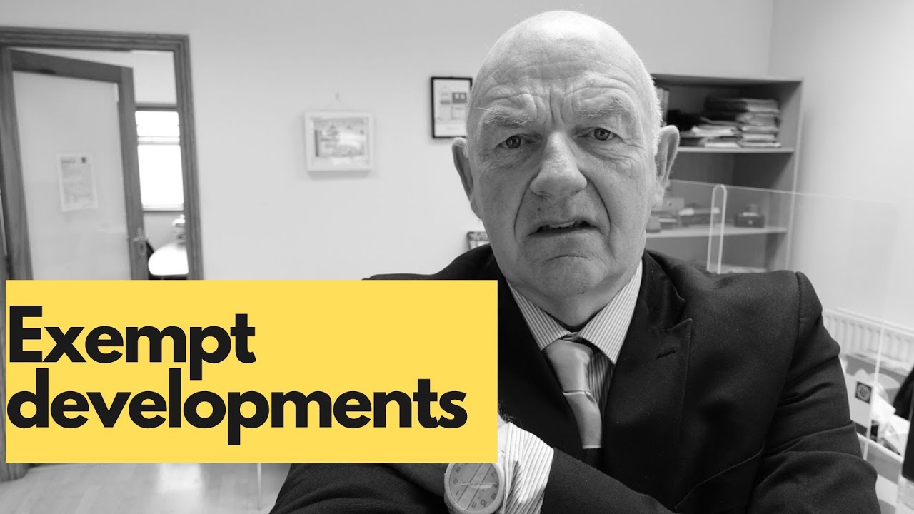 Exempt development in Irish law-what development does not need planning permission? - YouTube