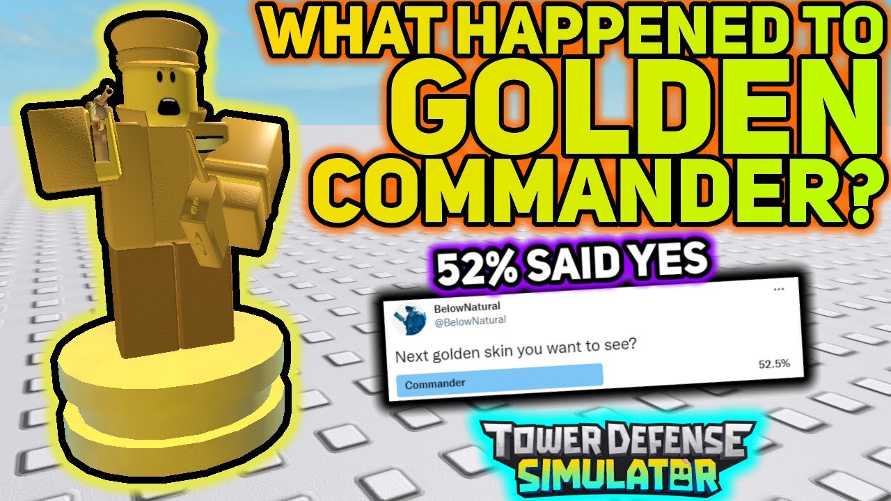 What happened to the Golden Commander? - Tower Defense Simulator - YouTube