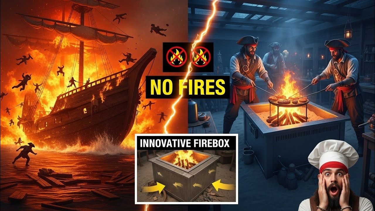 Pirates Cooked With FIRE on Wooden Ships (Insane Safety Trick) - YouTube