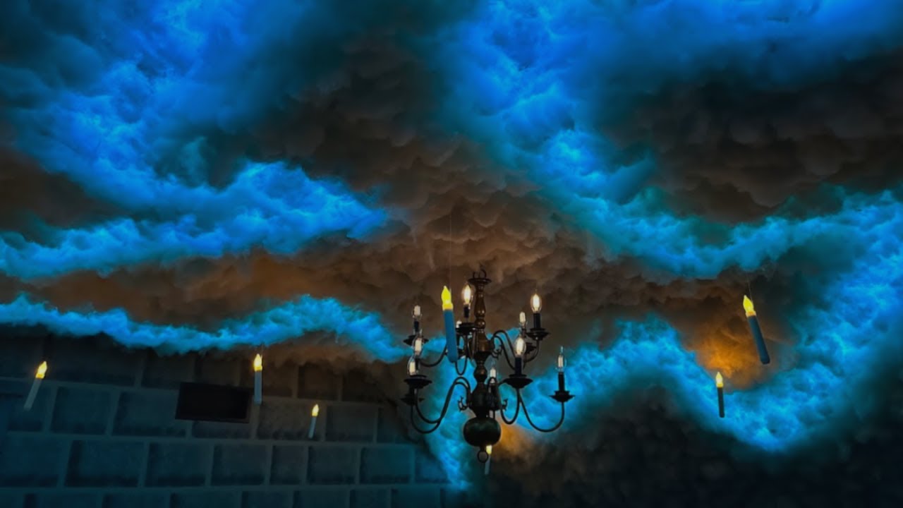 Hogwarts Storm Cloud Ceiling | Harry Potter Bedroom Makeover - YouTube