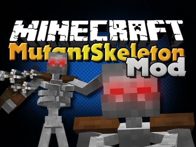 Papercraft Minecraft Mutant Skeleton