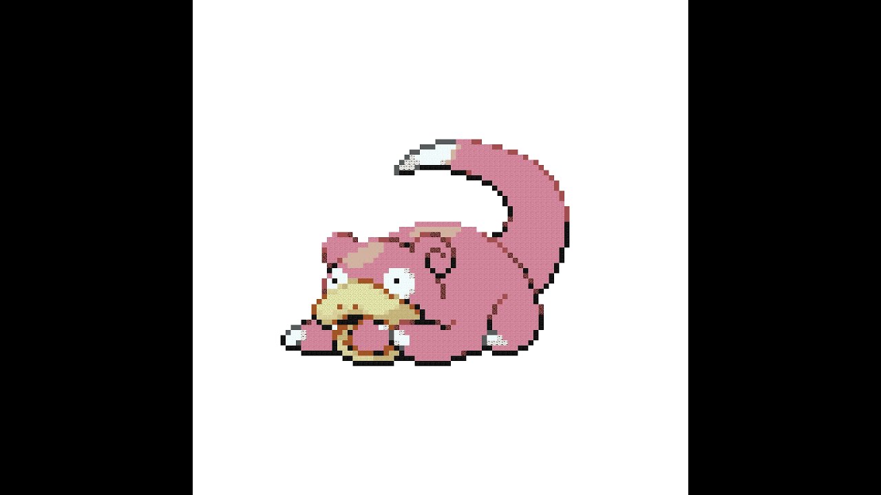 (Minecraft Pixel Art) Pokedex Project 28- Slowpoke & Slowbro - YouTube