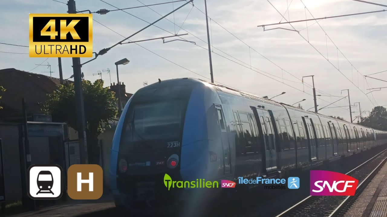 [Transilien H] Départ d'un Z50000 NAT (UM) à la Gare de Pierrelaye [4K ...