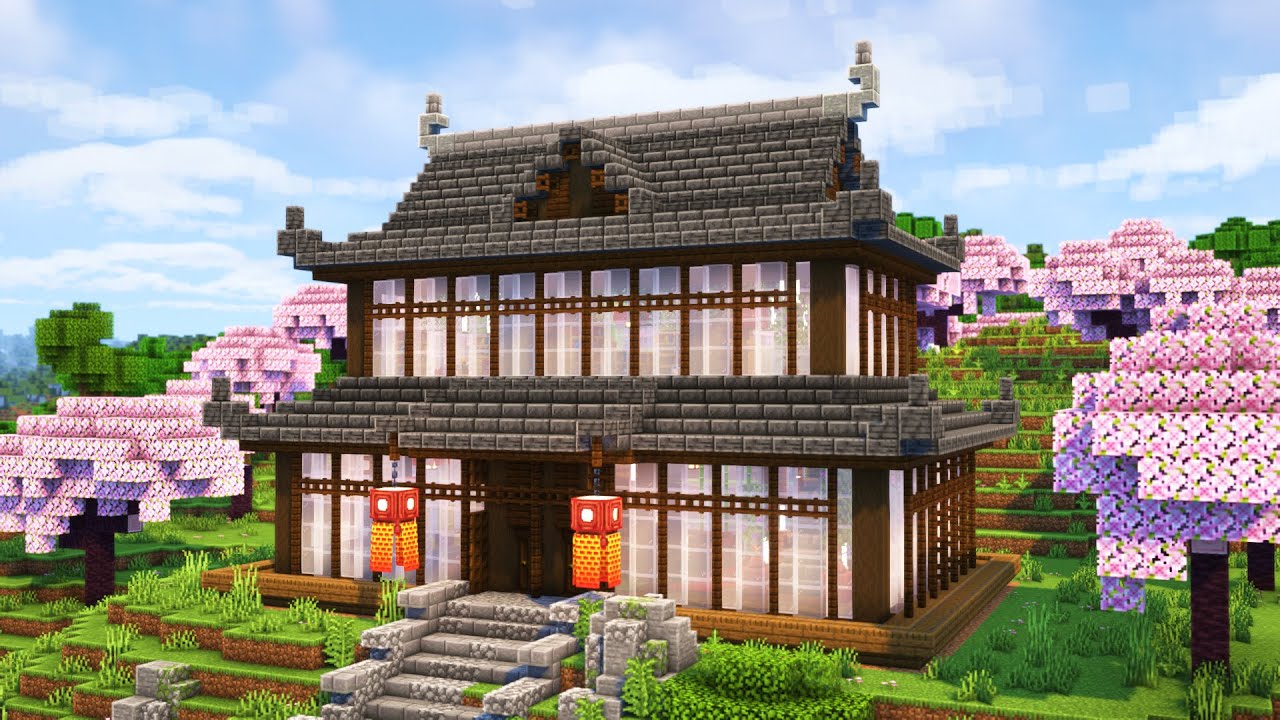 Minecraft | How to build a Japanese House - YouTube