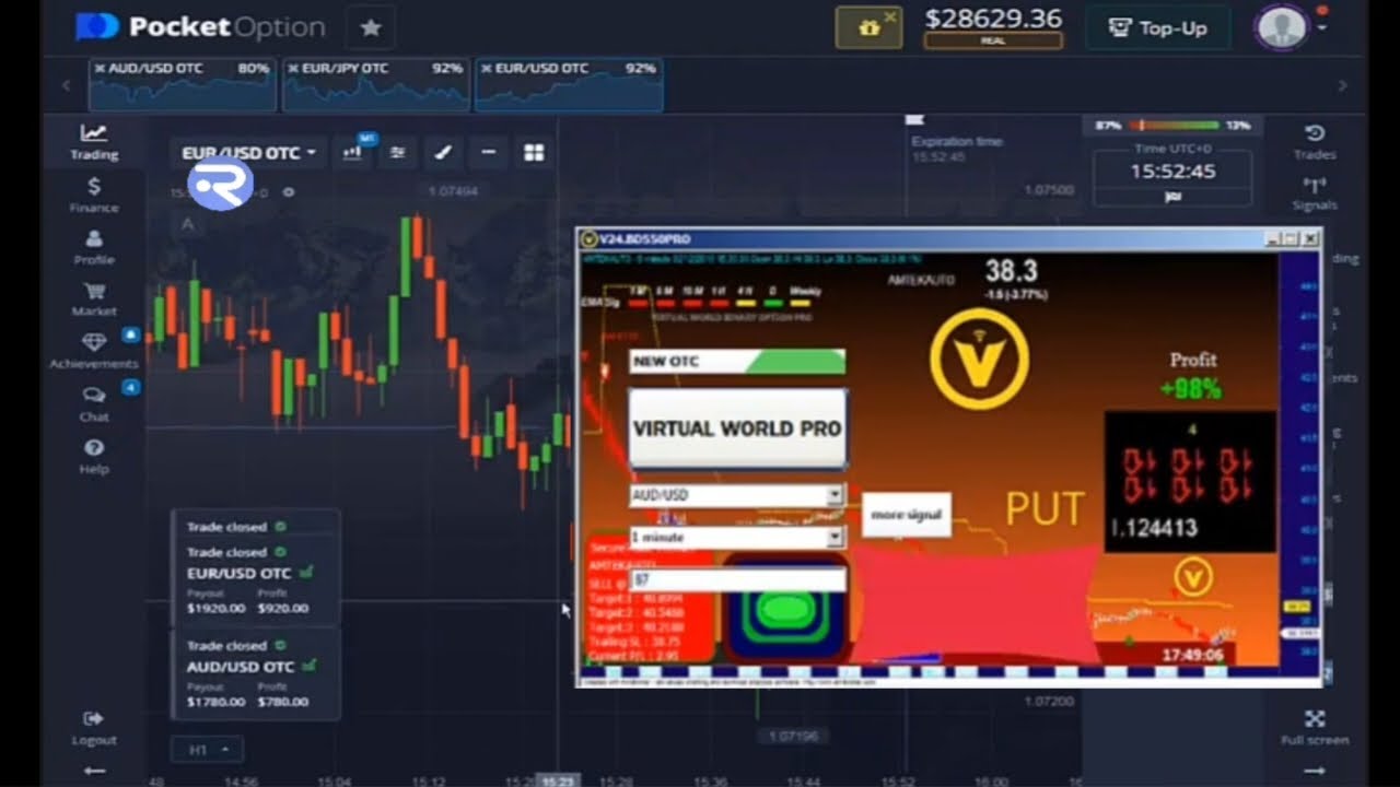 V24 PRO+Pocket Option • Works perfectly with the OTC market - YouTube
