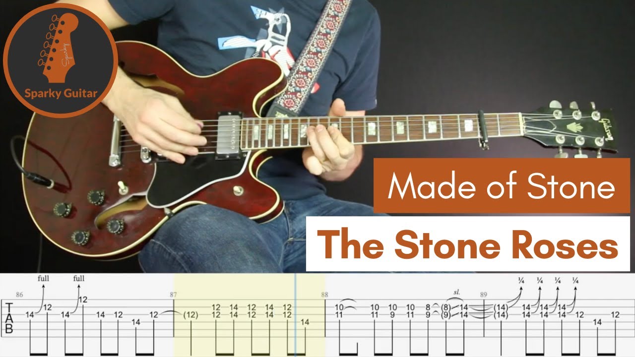 Made of Stone - The Stone Roses (Guitar Cover #83 with Tabs) - YouTube