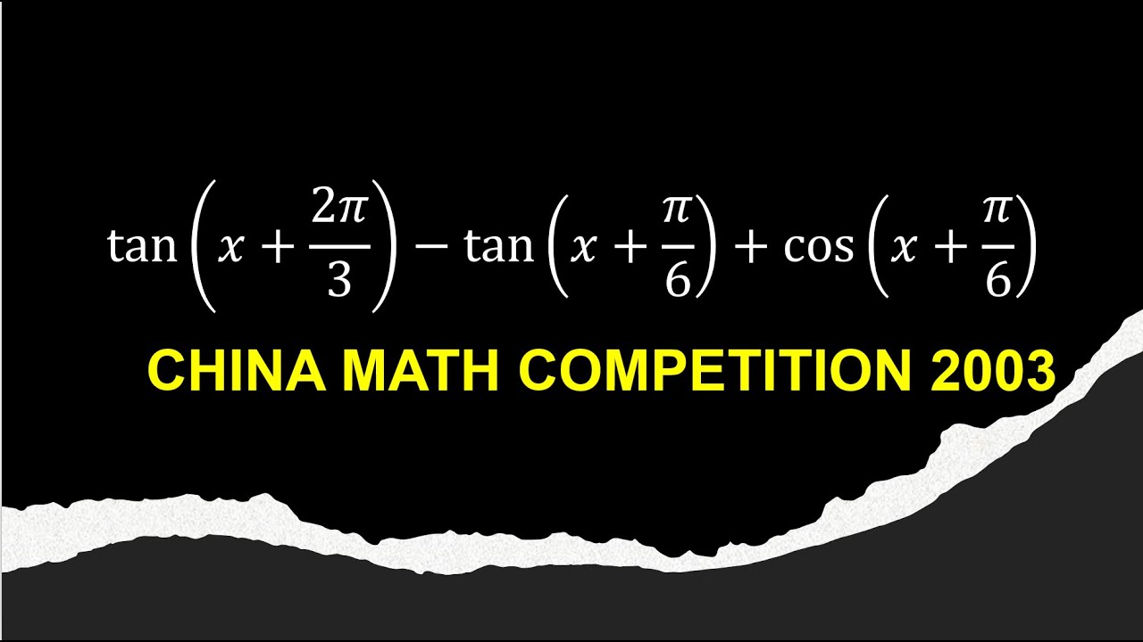 China Math Competition 2003 - YouTube