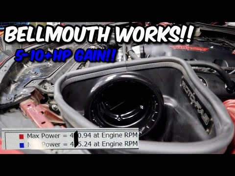 CAMARO SS W/BELLMOUTH MAKES 20-30 WHP WITH NO CAM !!?!?? - YouTube