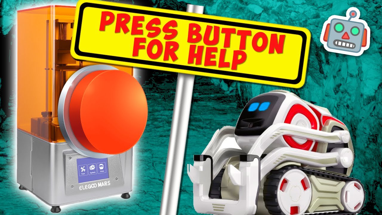 Will Cozmo Press the Button? (feat. Elegoo Mars 3D Printer) - YouTube