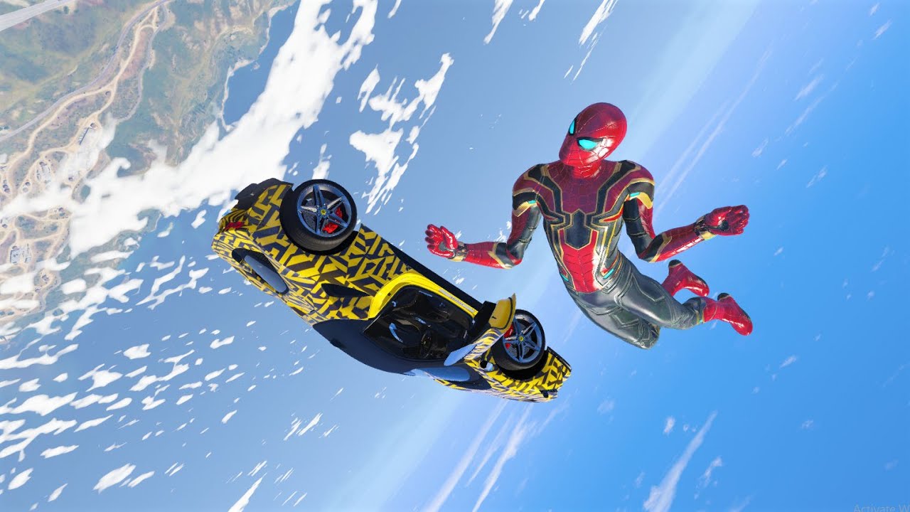 GTA 5 HIgh level falls and bike falling Compilation stunts #gta5 # ...