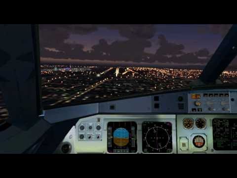 Los Angeles (KLAX) Stadium Visual Approach Runway 24L/R - (MSFS) - YouTube