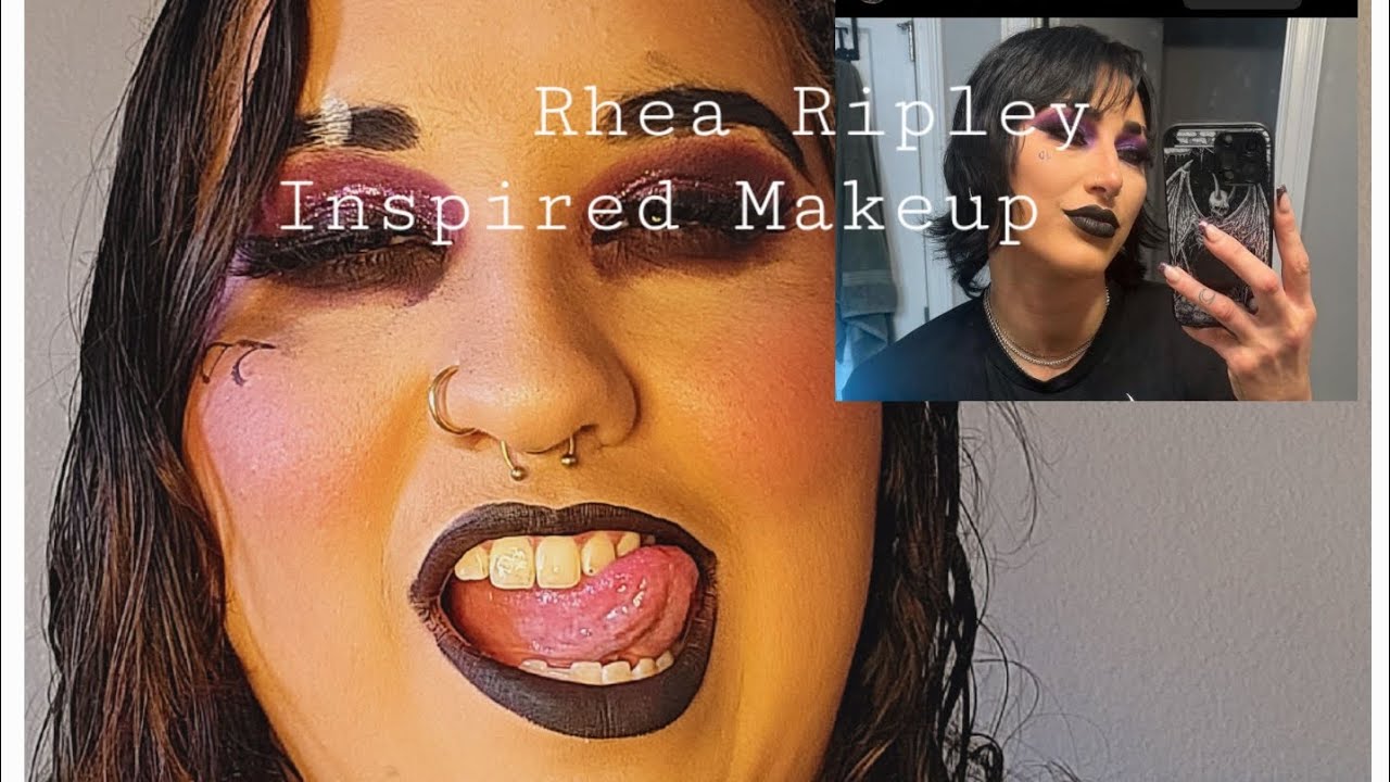 Rhea Ripley Inspired Makeup Tutorial - YouTube