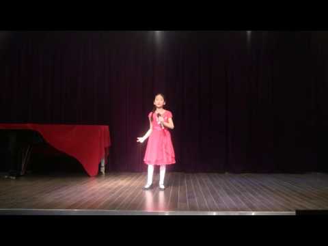 Lucia Li Age 8 Singing 蝴蝶泉边