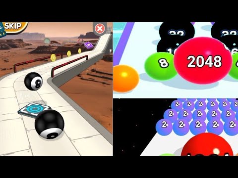 Trending Ball merge 3d game v/s Running ball game android ios gameplay ...
