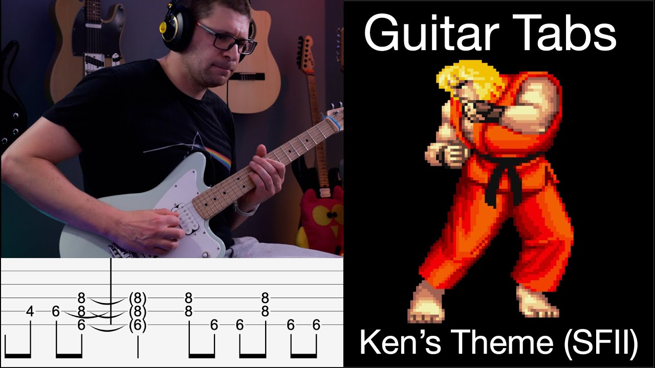 Ken's Theme Guitar Tabs (Street Fighter II SNES) - Squier Jazzmaster ...