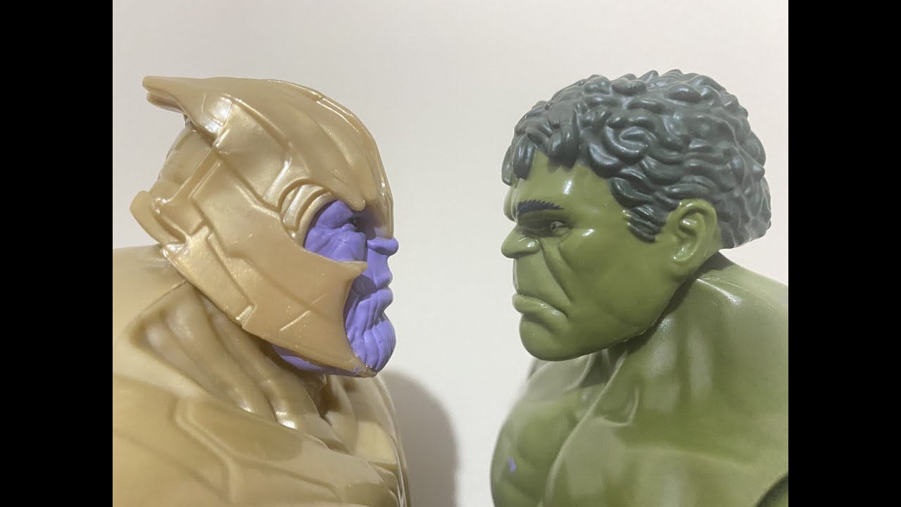 Hulk Vs Thanos Fight Stop Motion - YouTube