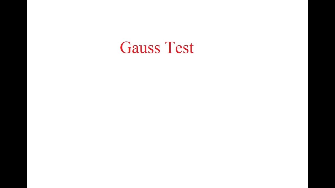 Gauss test for series | Lect.11 - YouTube