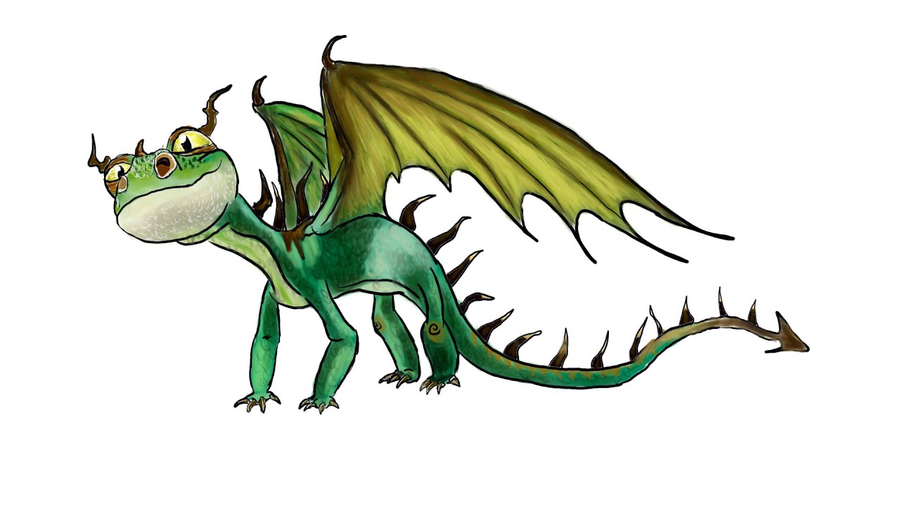 How to draw a dragon: How to draw little dragon - YouTube