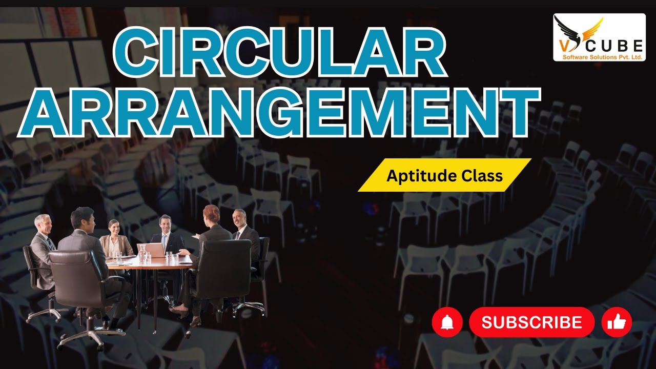 Circular Arrangement Aptitude For Placements | VCUBE | V cube Software Solutions - YouTube