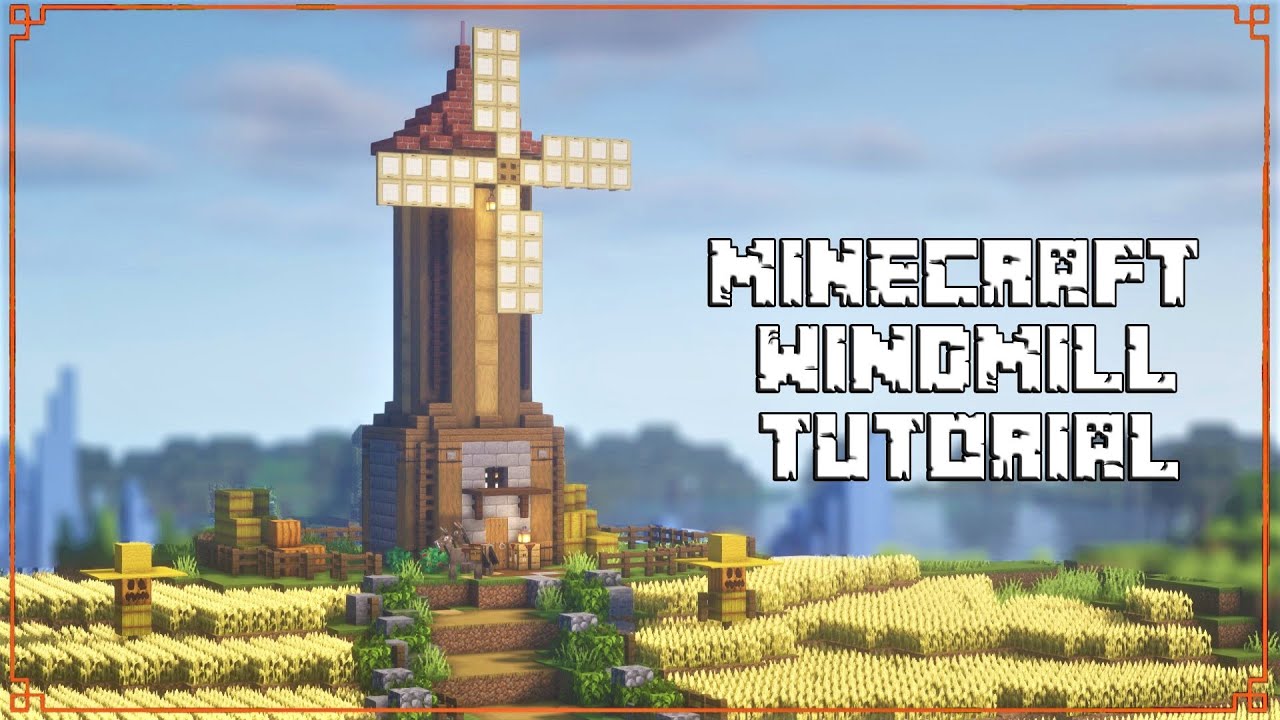 ⚒️Minecraft Windmill Build: How to Build a Windmill in Minecraft⚒️ ...