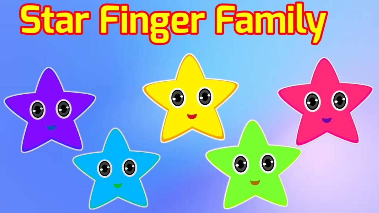 Colour Star Finger Family & More Collection | Star Finger Family Songs ...