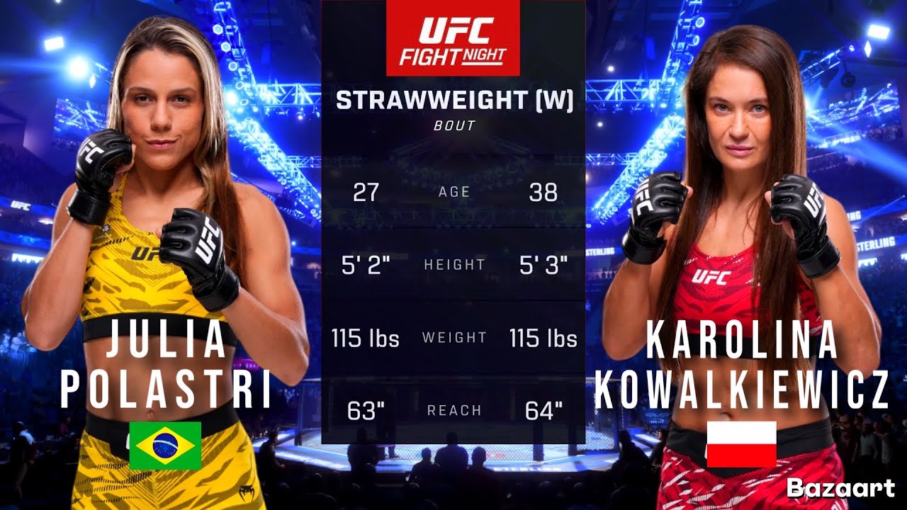 JULIA POLASTRI VS KAROLINA KOWALKIEWICZ FULL FIGHT UFC BRAZIL - YouTube