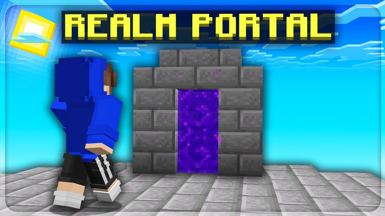 Realm Portals are a MUST in Minecraft Skyblock | Cosmic Sky - YouTube