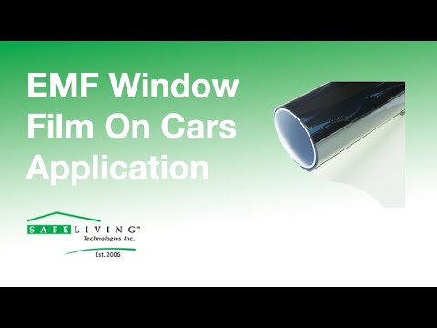 EMF Window Film On Cars Application - YouTube