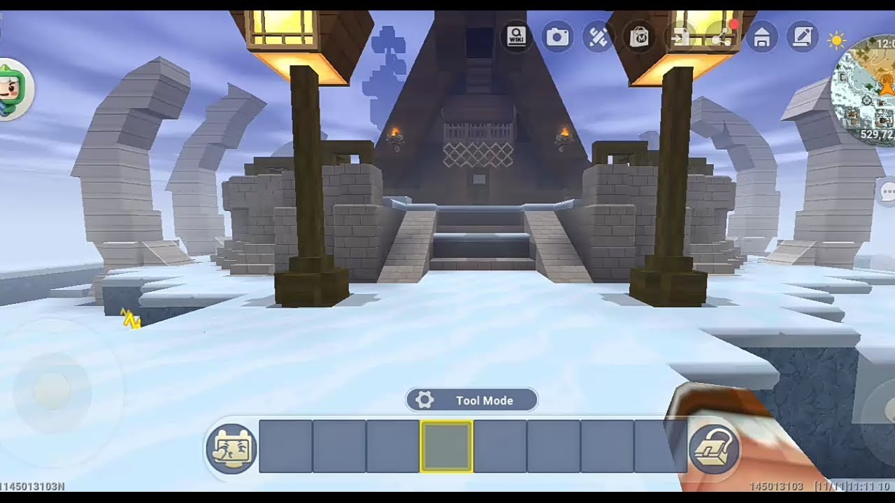 Mine world creata new icefied village house update aya hai - YouTube