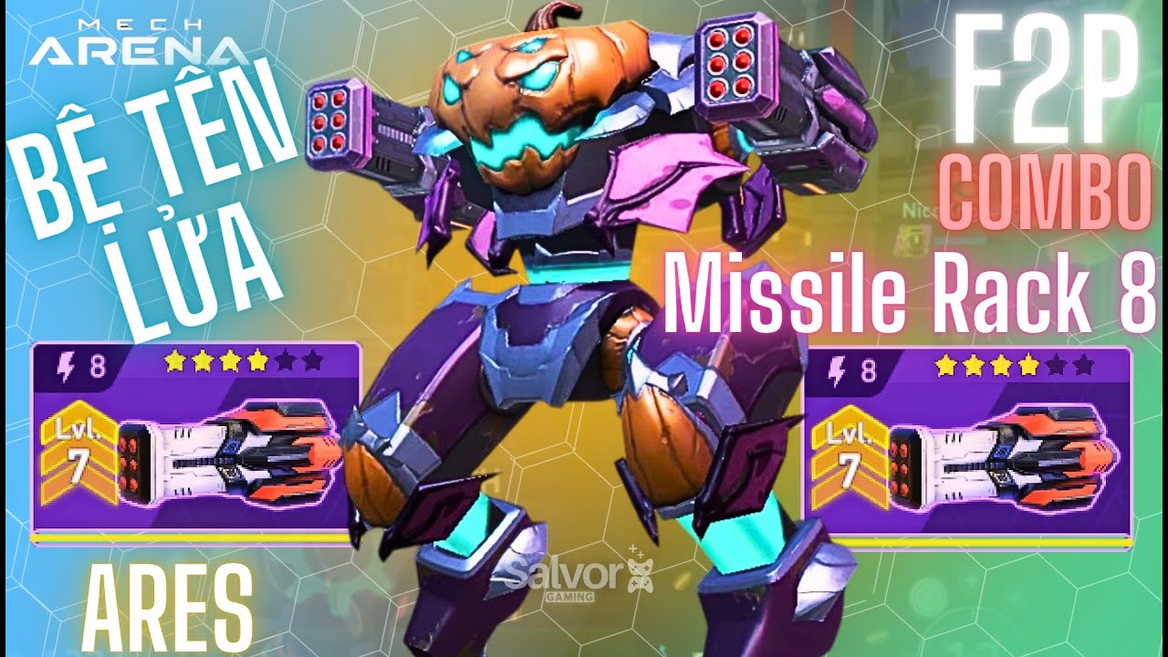 🌈⚡Mech Ares + Missile Rack 8 🚀 Ultimate Defense & Burst Damage Combo in ...
