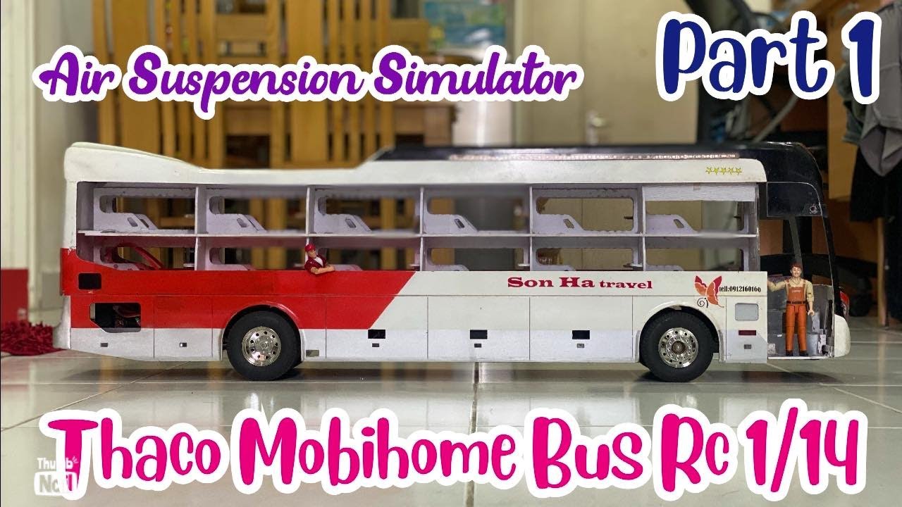 RC BUS ACTION TEST //RC THACO BUS TB120SL MOBIHOME 1:14//RC BUS//RC SON ...