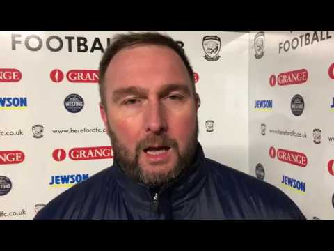 Hereford FC 2-0 Bishops Stortford | Kevin Watson Reaction - YouTube