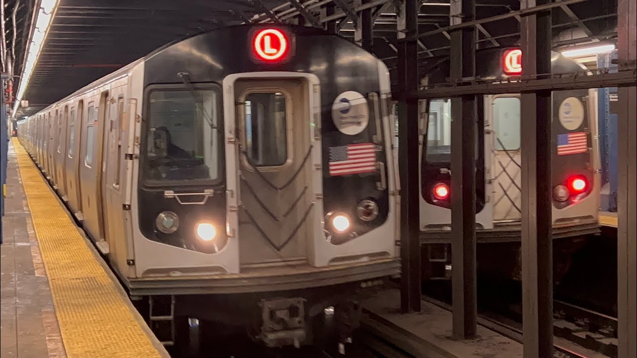MTA NYCT: L train action at Montrose Avenue - YouTube