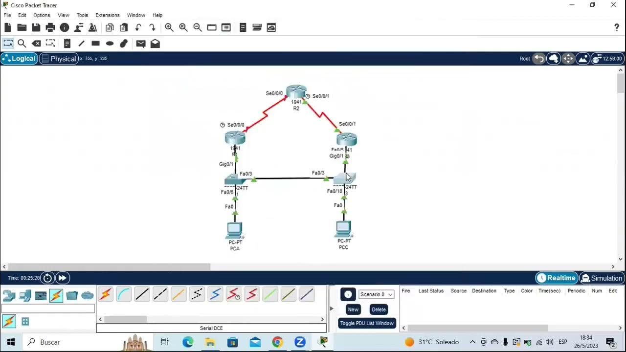 Configuración de Protocolos HSRP y enrutamiento dinámico RIPV2 - YouTube
